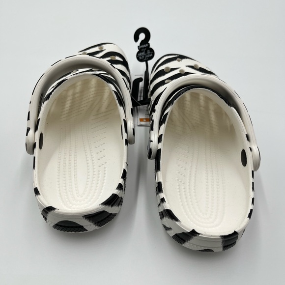 CROCS | Shoes | Crocs Classic Animal Print Zebra Clogs Sizes M4w6 M5w7 ...